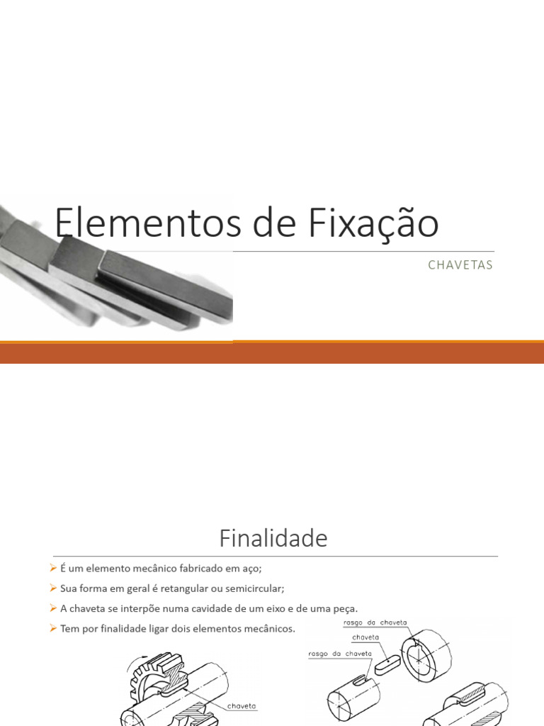 Tipos e Funções de Chavetas | PDF