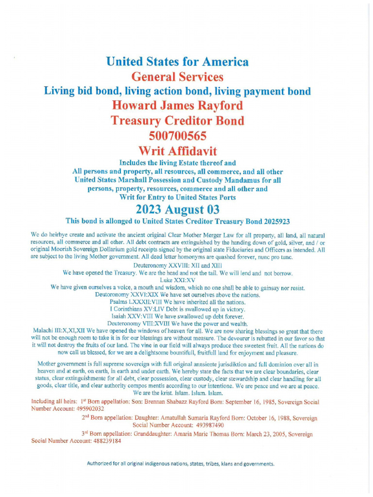 Bond Howard James Rayford | PDF