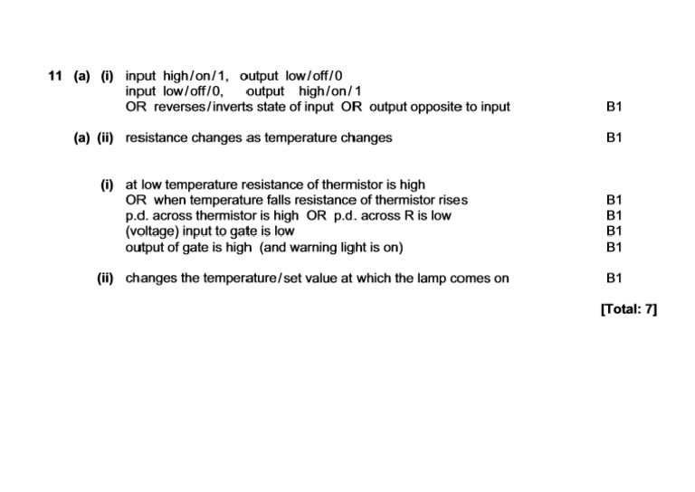 CiE GCSE Physics Section 30 Exam Question Mark Scheme | PDF