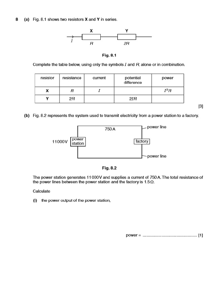 CiE GCSE Physics Section 28 Exam Question | PDF