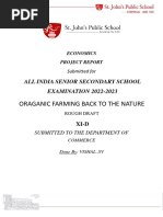 Organic Farming Project Class12 Economics | PDF