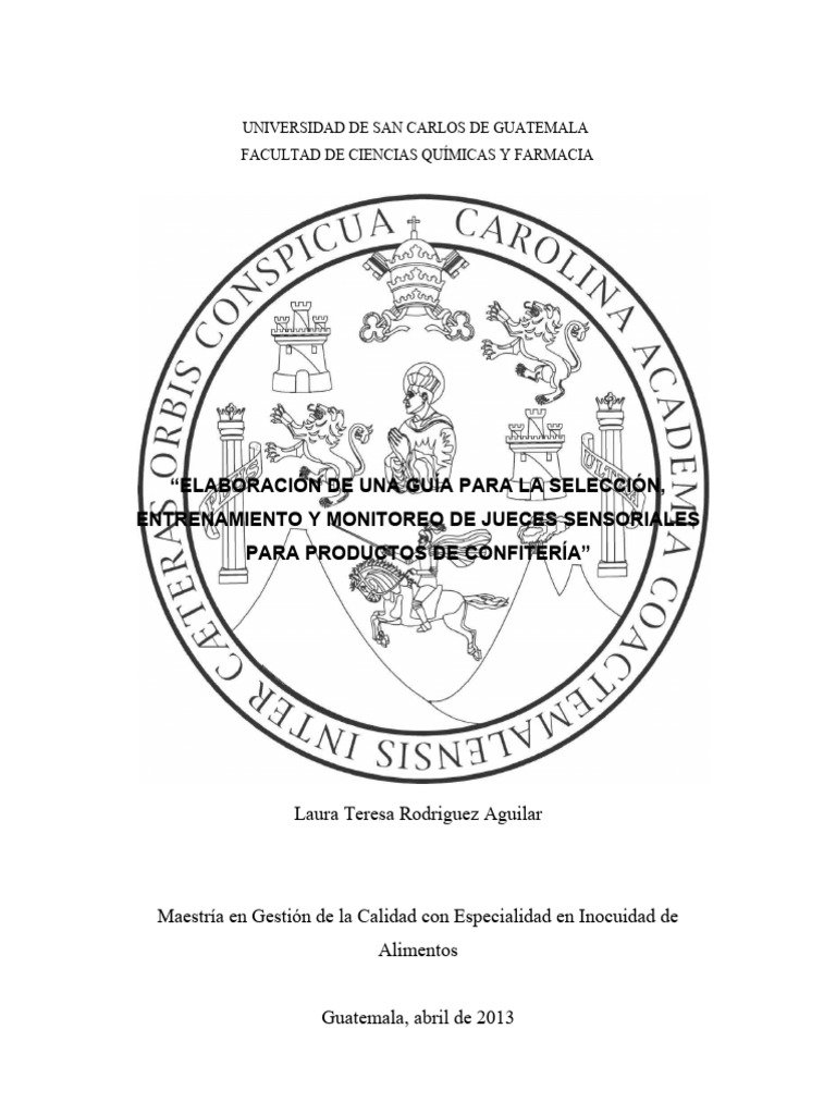 06 3427 Seleccion De Jueces Sensoriales PDF Gusto