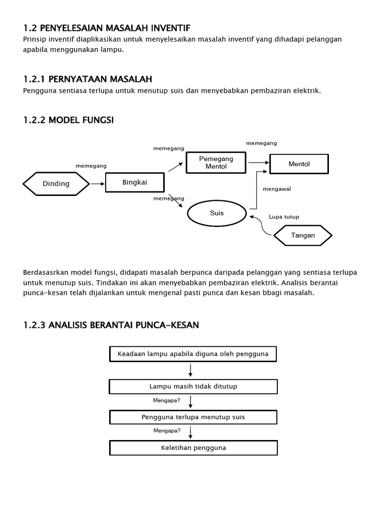 1.2 Penyelesaian Masalah Inventif: Memegang Memegang | PDF