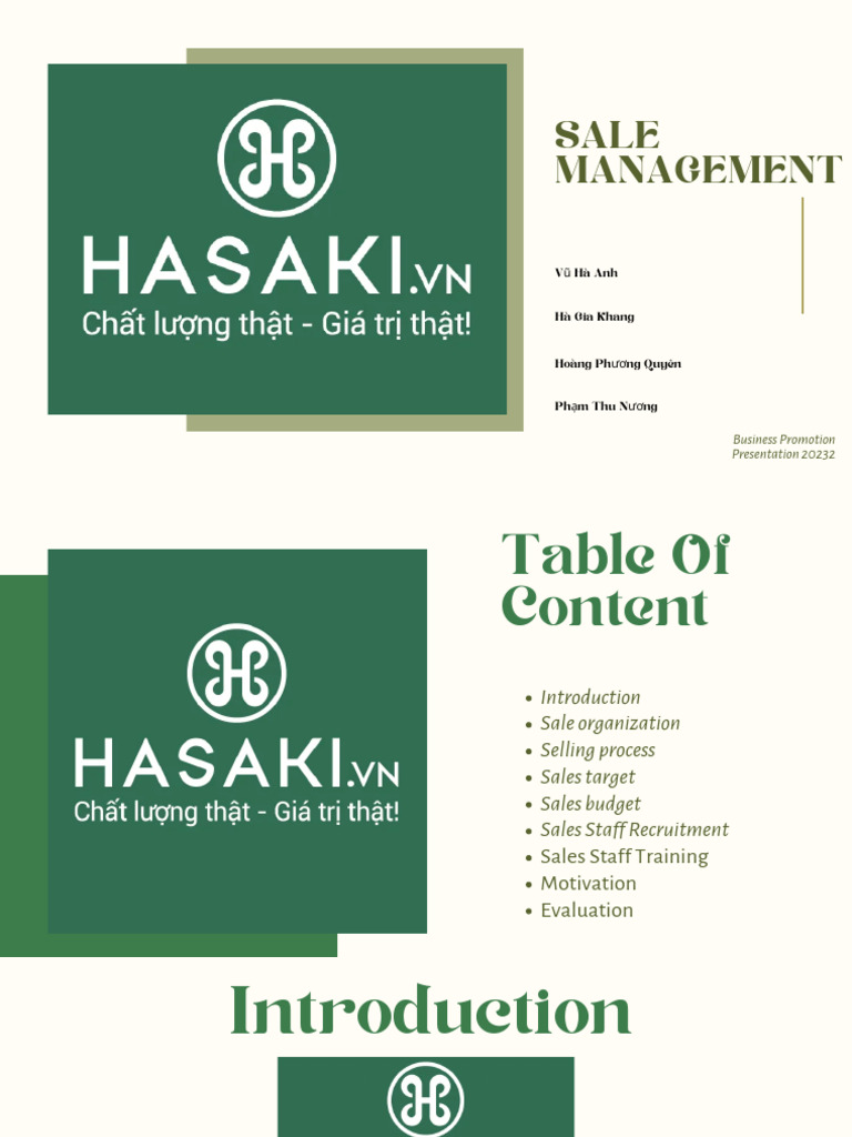 Hasaki PPT | PDF