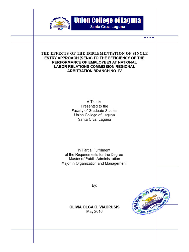 Mpa Thesis Template | PDF | Mediation | Alternative Dispute Resolution