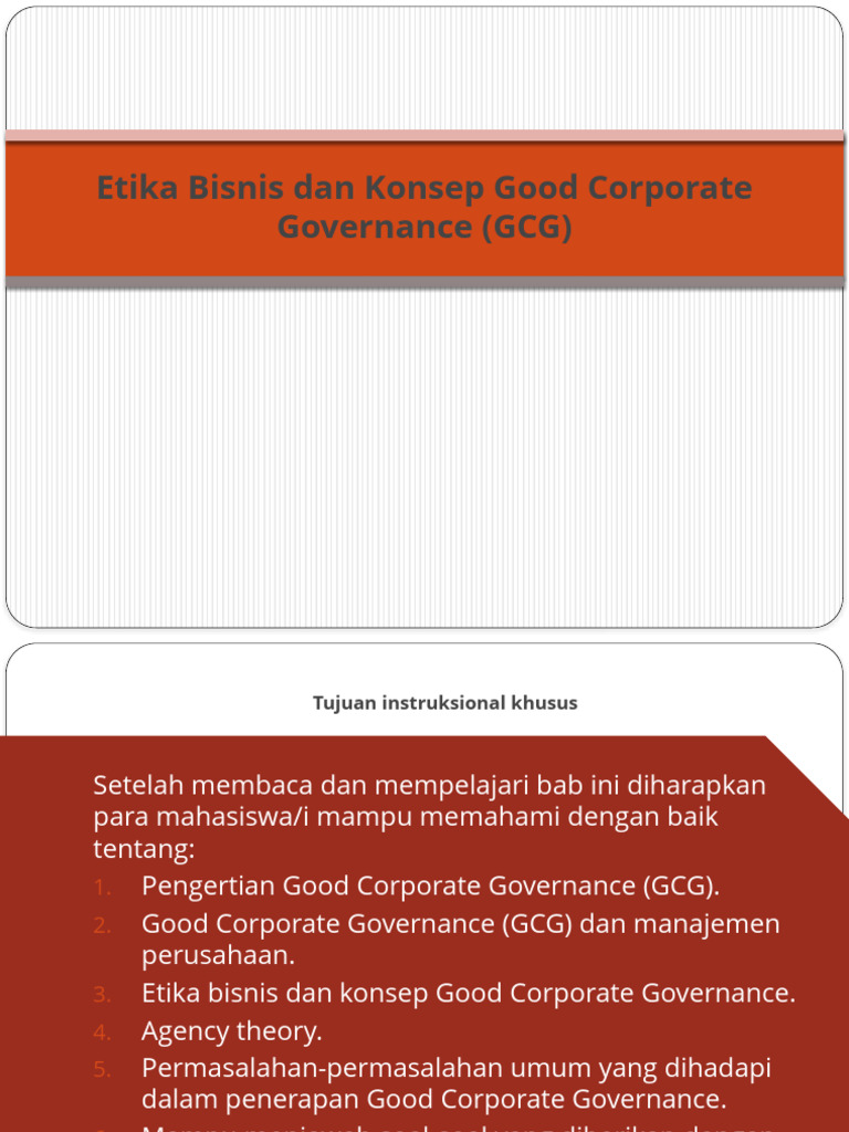 Etika Dalam GCG | PDF