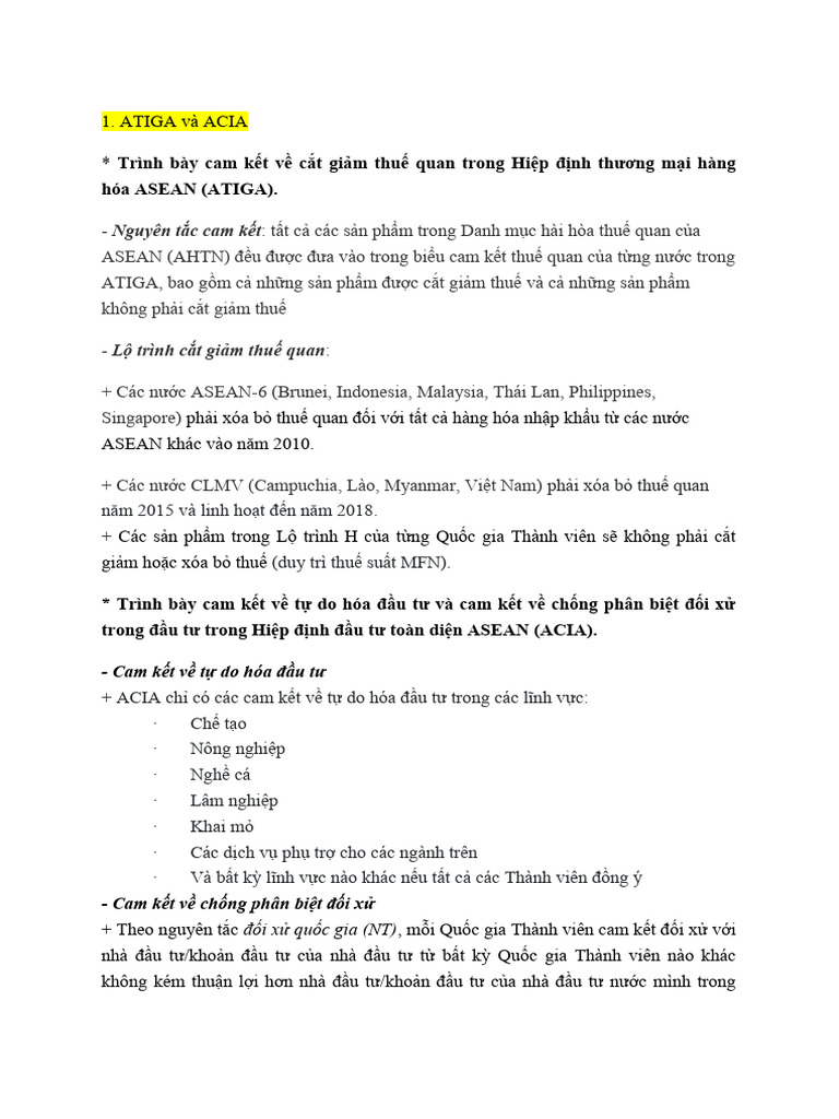 Atiga, Acia, Ajcep, Aanzfta | PDF