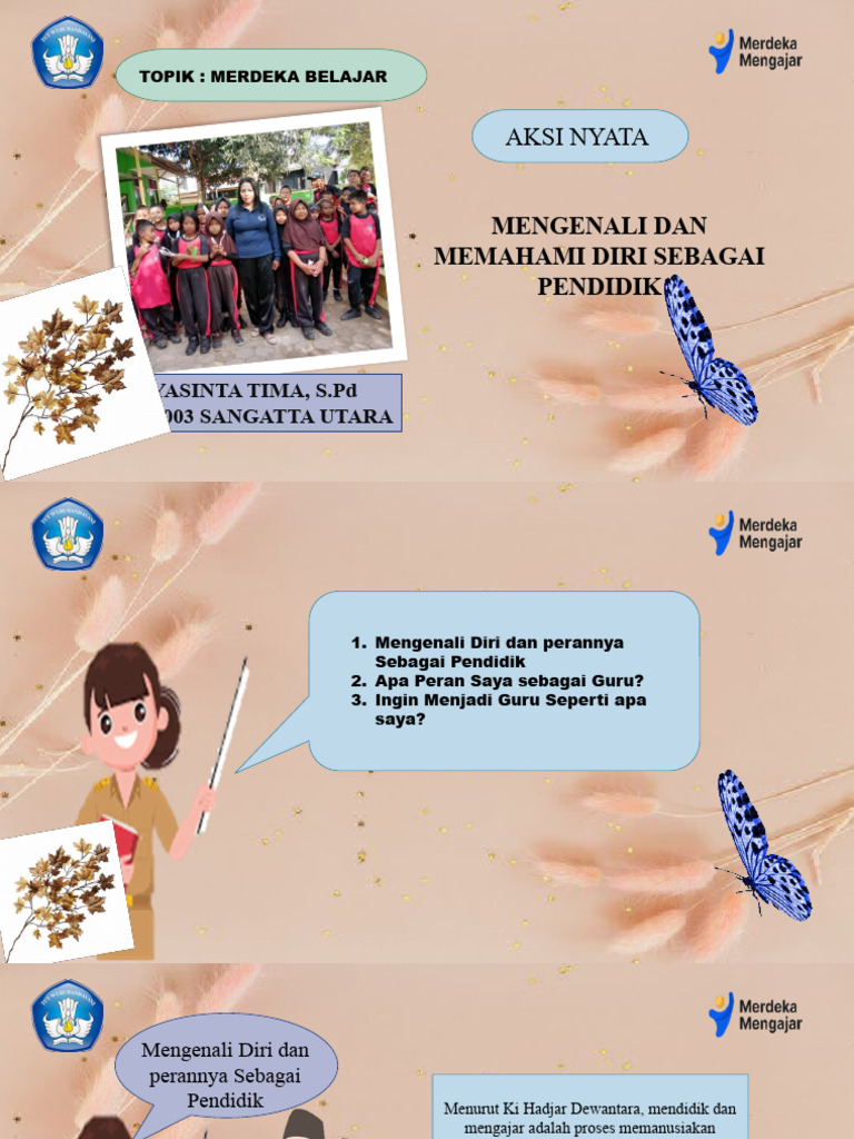 Aksi Nyata Merdeka Belajar Modul 1 | PDF