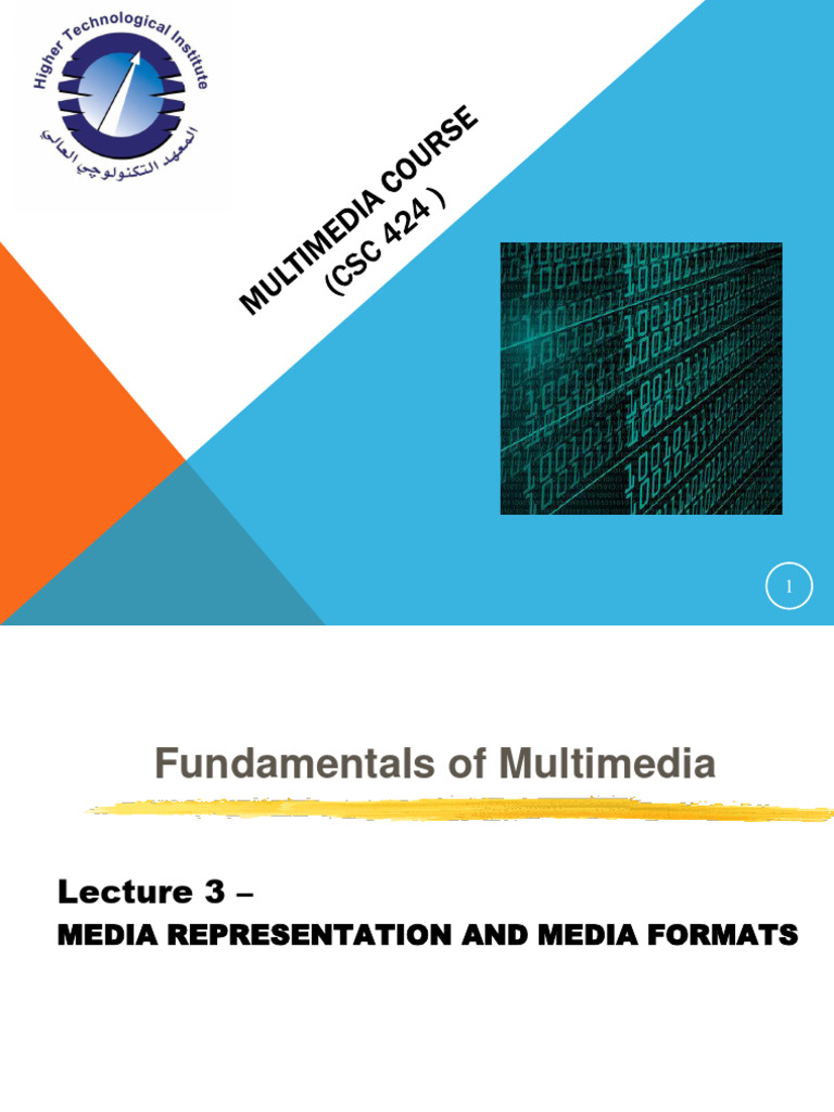 Lecture3 Multimedia | PDF | Image Resolution | Pixel