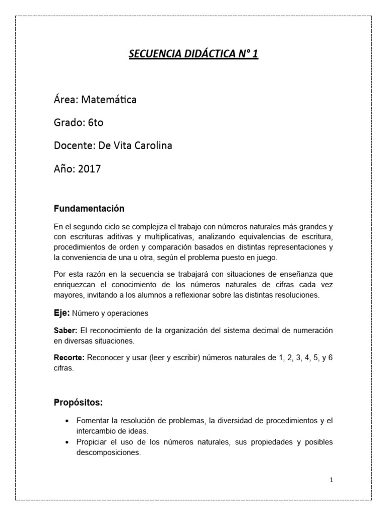 Números Naturales en 6to Grado | PDF | Lexicología | Notación Matemática
