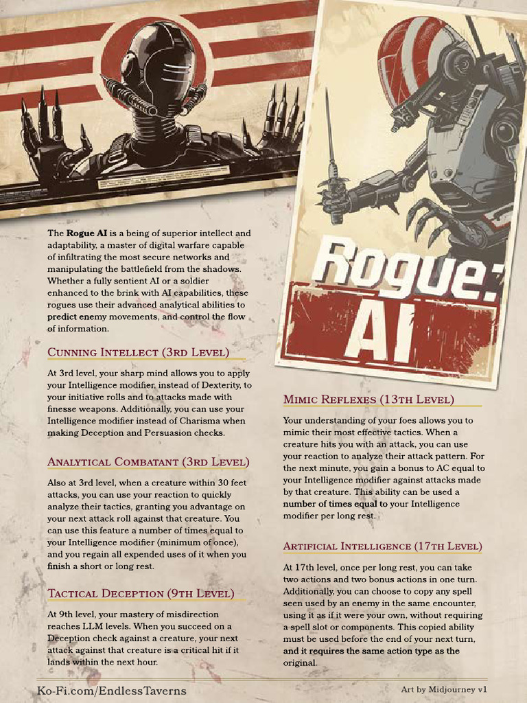 Rogue - Helldivers Subclass | PDF