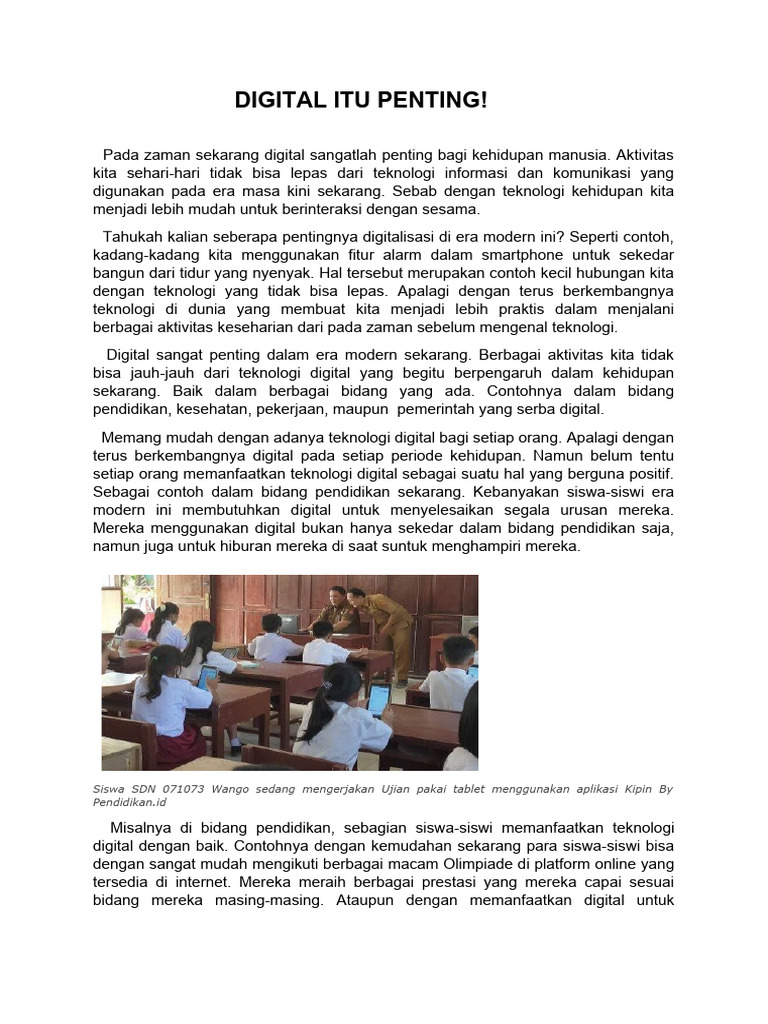 Digital Itu Penting!! | PDF