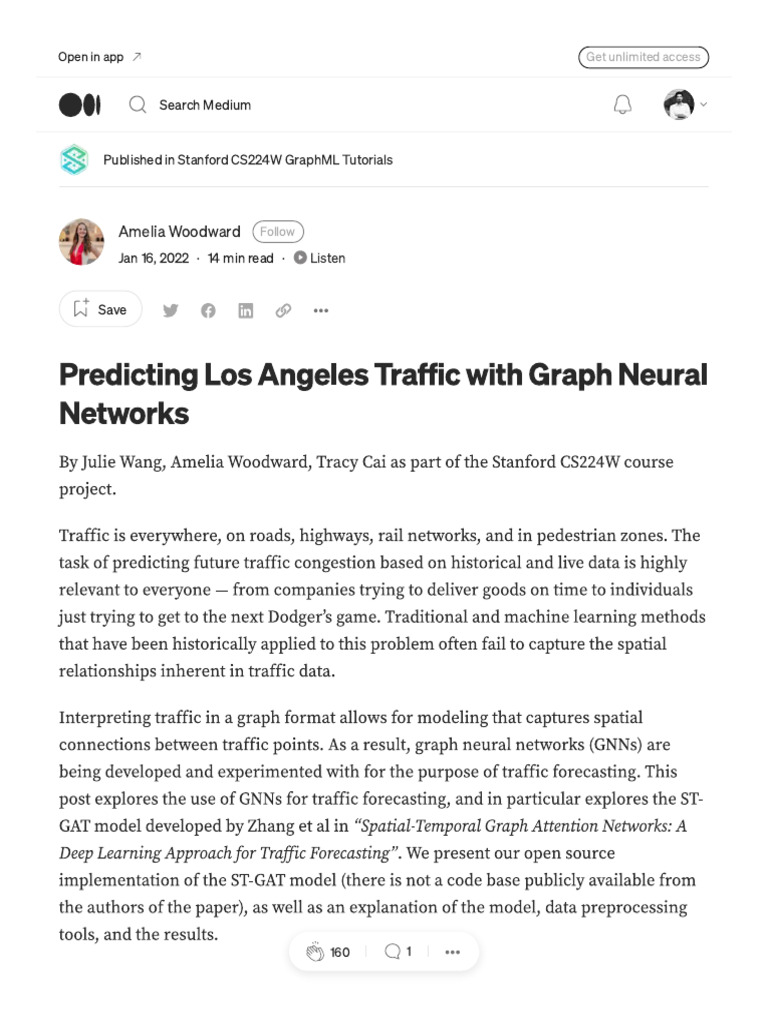 Medium Predicting Los Angeles Traffic with Gra.. | PDF