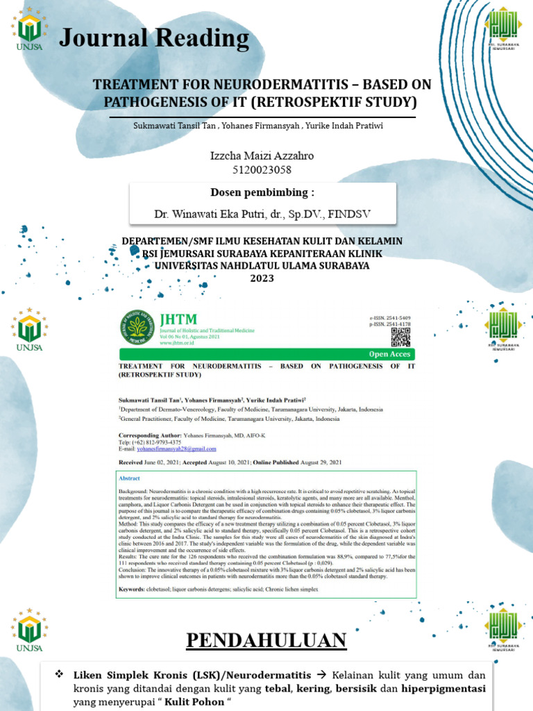 Jurding Neurodermatitis | PDF | Sains & Matematika