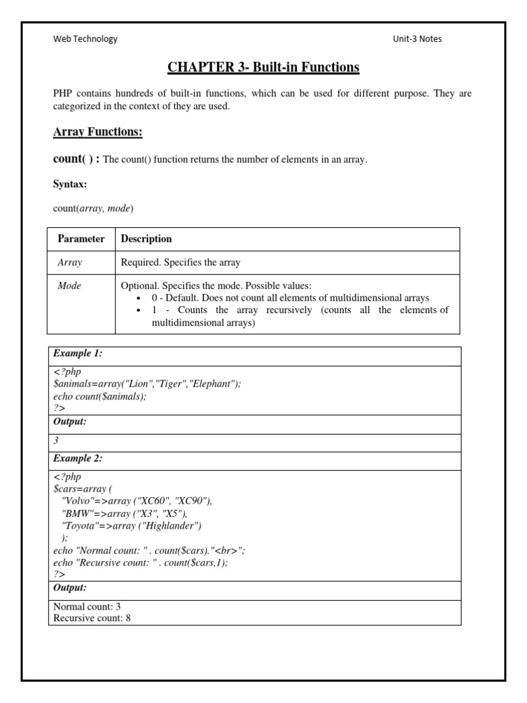 Wt Notes Ch3 Pdf Parameter Computer Programming Pointer