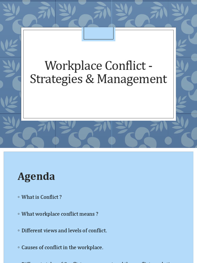Conflict Management | PDF | Conflict Resolution | Psychological Concepts
