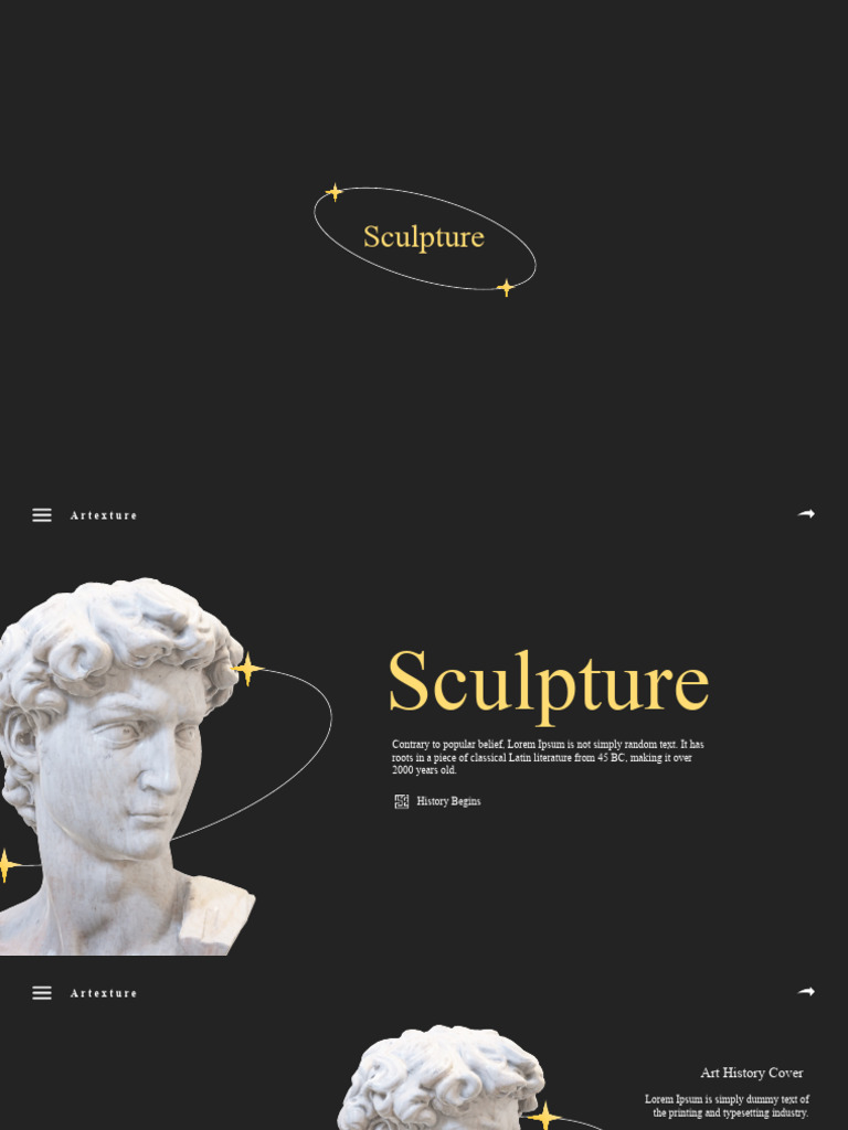 Sculpture PowerPoint Template | PDF | The Arts