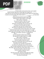 Story of My Life Lyrics | PDF