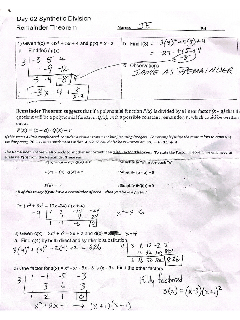 Day 16 Synth-Remainder Key Fixed | PDF