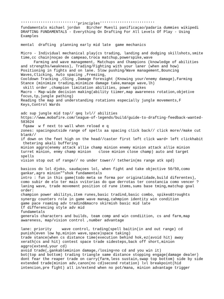 Fundamentals Lol | PDF