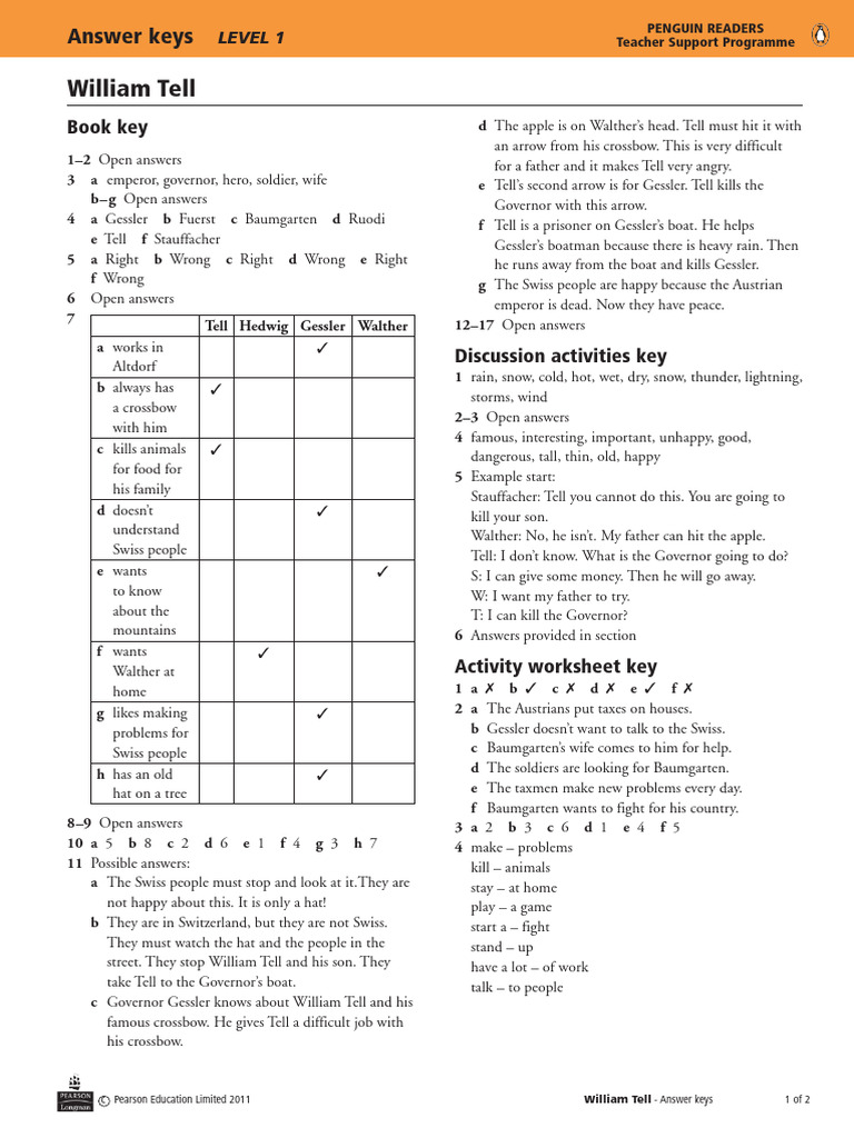 Answer Keys | PDF