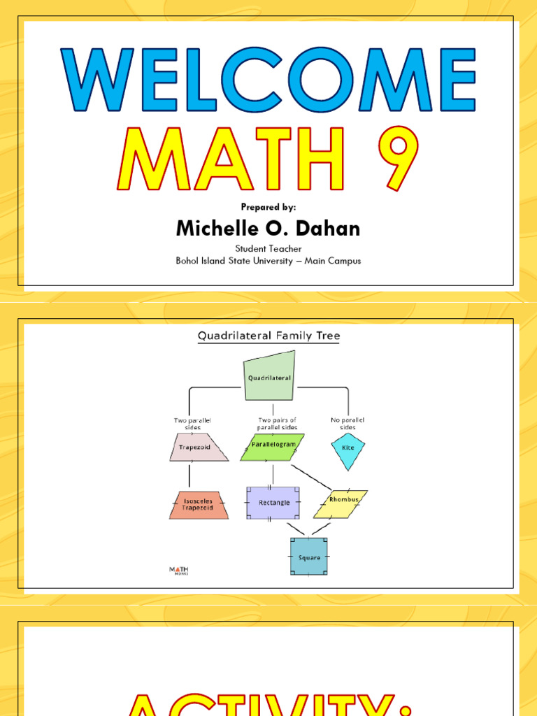 Midline Theorem and Theorems On Trapezoid and Kites | PDF | Euclidean ...