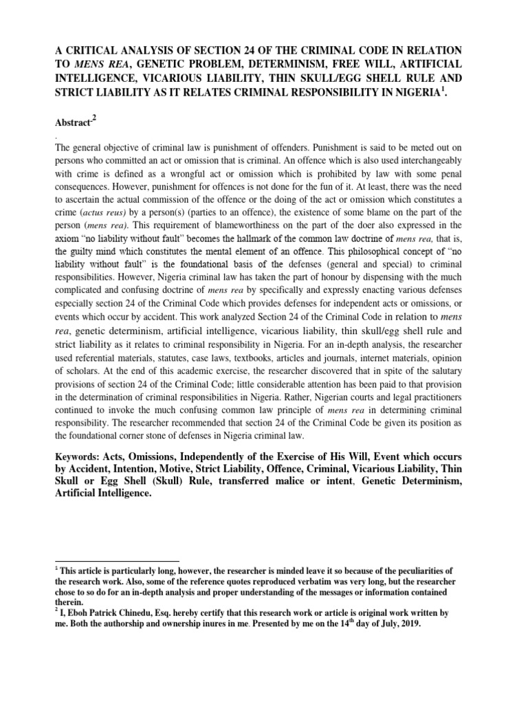 A Critical Analysis of Section 24 of The | PDF