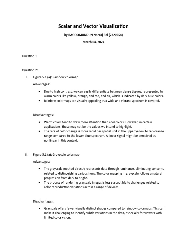 Scalar and Vector Visualization | PDF | Color | Computer Graphics