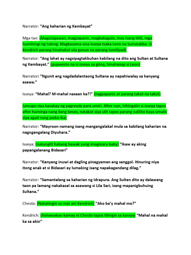 Script Sa Bidasari | PDF