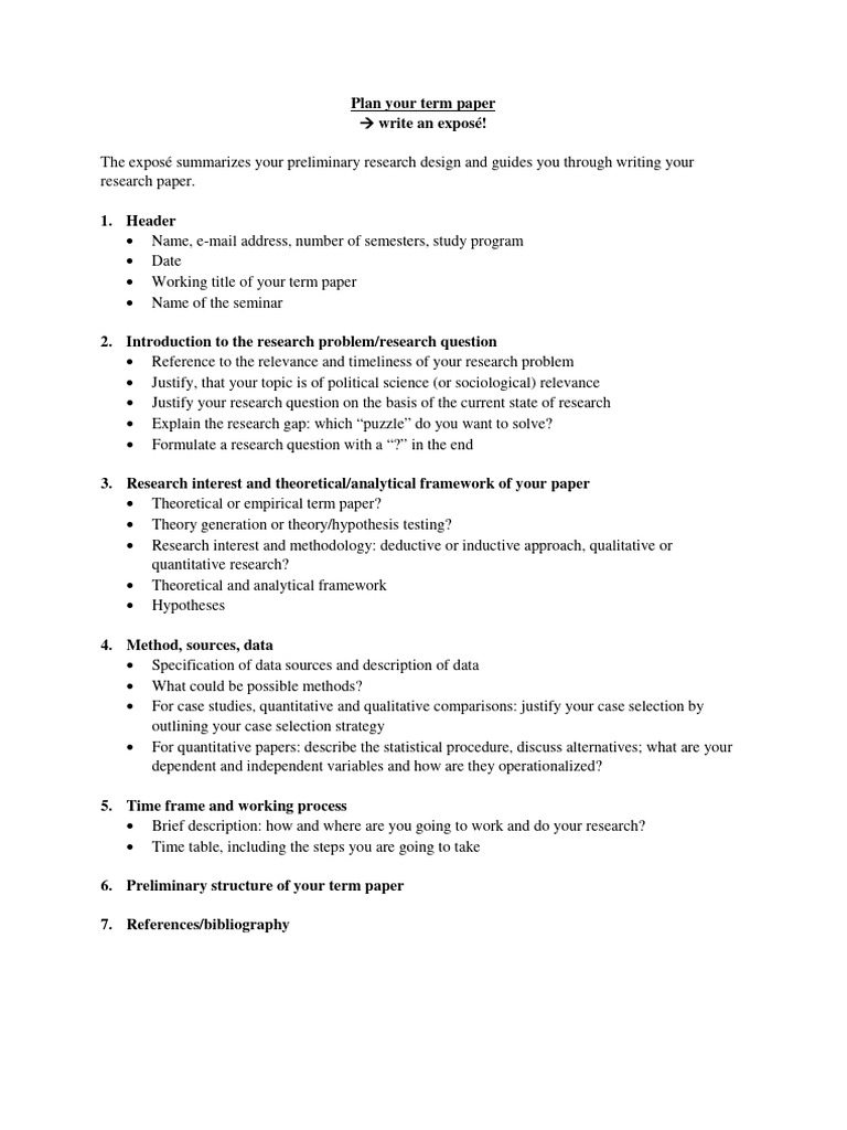 How To Write An Expose | PDF