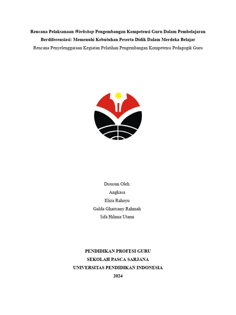 Aksi Nyata - Workshop Pengembangan Kompetensi Guru Dalam Pembelajaran Berdiferensiasi | PDF ...