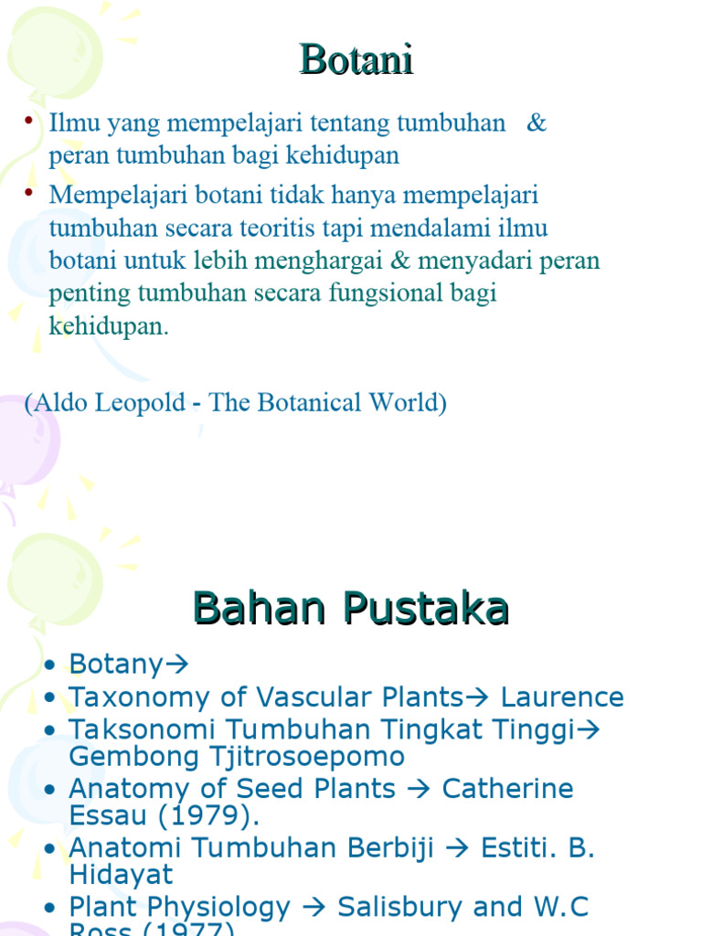 BOTANI | PDF