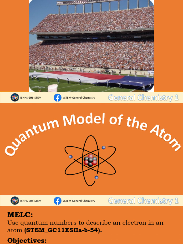 Lesson 1 Quantum Model of An Atom | PDF | Atomic Orbital | Atomic