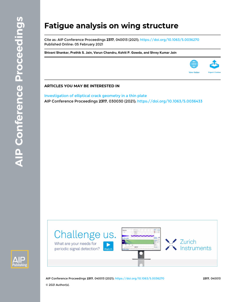 shankar2021 | PDF | Fatigue (Material) | Fracture