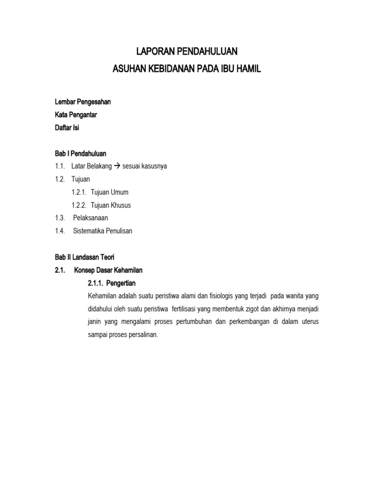 Laporan Pendahuluan Bu Netty | PDF