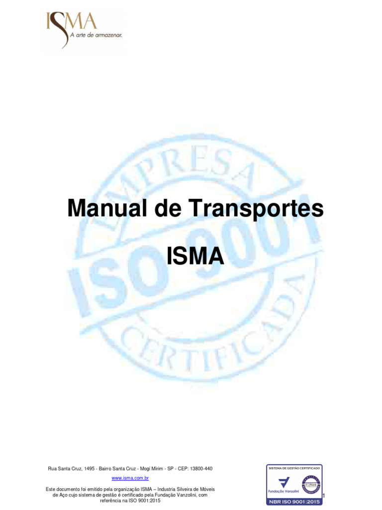 Manual de Transportes - Rev. 07 | PDF | Desenvolvimento profissional ...