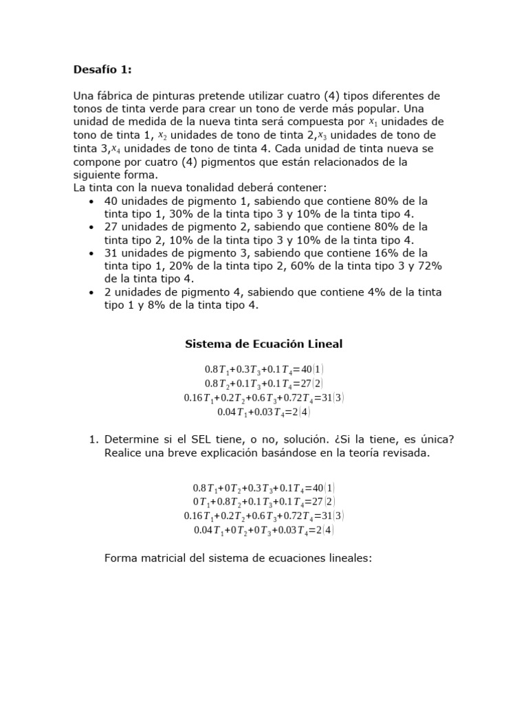 Desafío 1 | Descargar gratis PDF | Algoritmos | Matemáticas Aplicadas