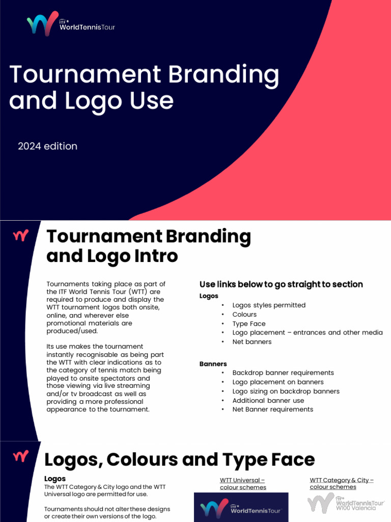 WTT Branding and Logo Use Guide | PDF | Graphic Design