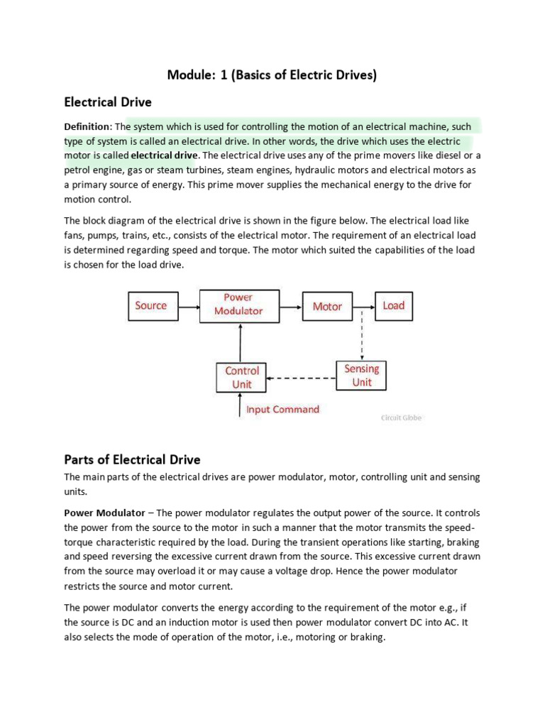 M1 Basics | PDF | Electric Motor | Electrical Engineering