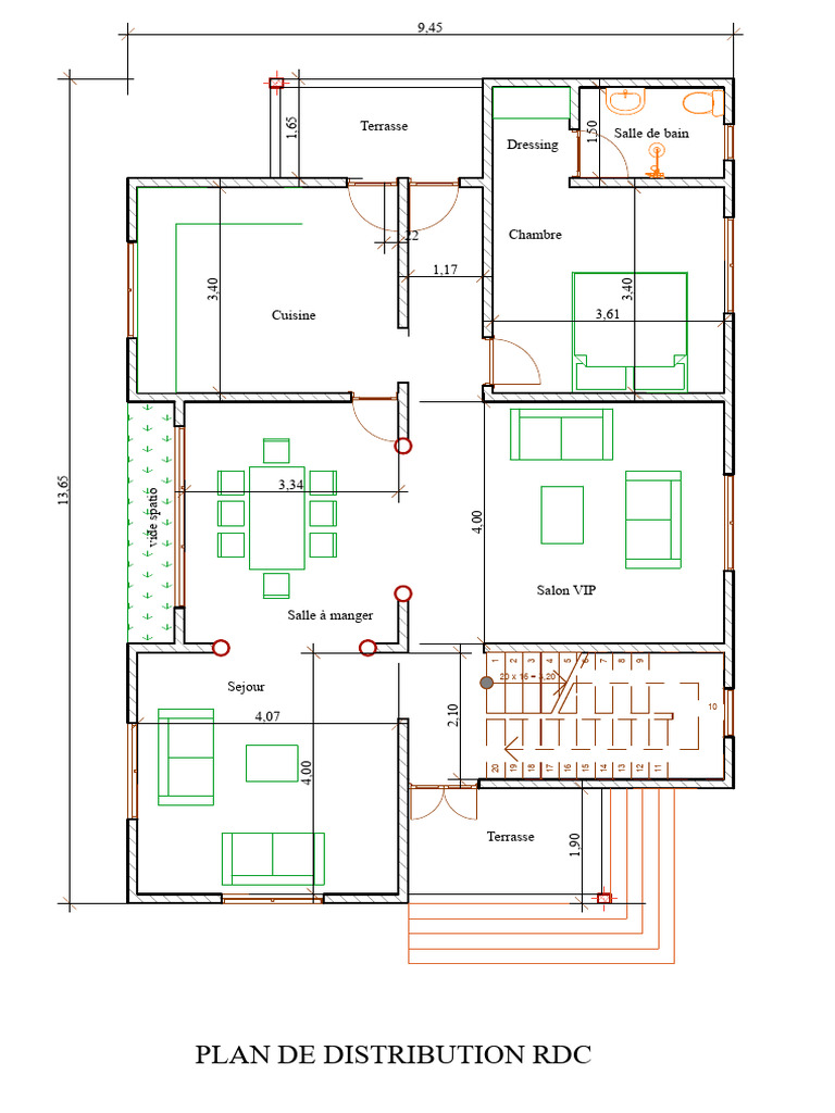 Plan de Distribution RDC Duplex | PDF