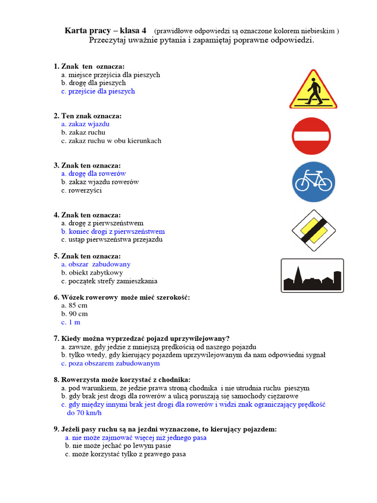 Karta Pracy Technika Klasa 4 | PDF