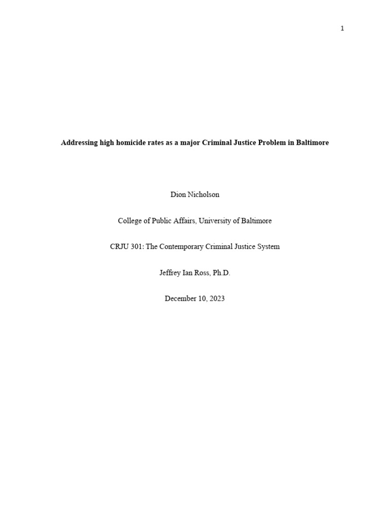 Final Assignment | PDF | Violence | Crimes Final Assignment | PDF | Violence | Crimes