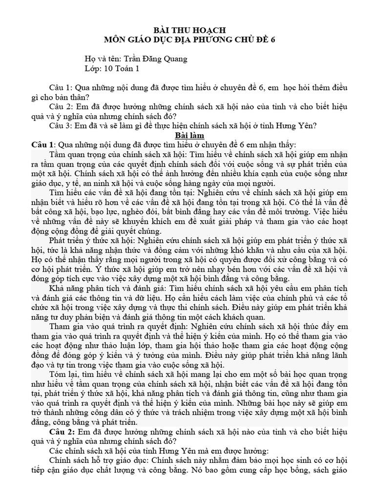 Bài Thu Ho CH | PDF