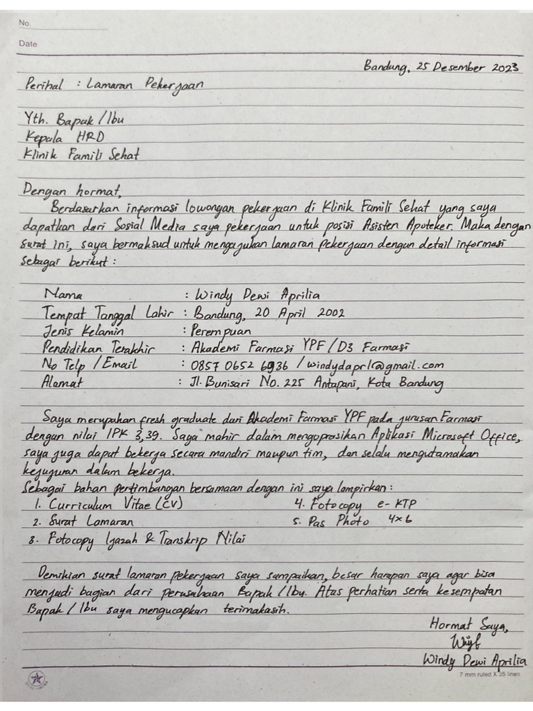 Asisten Apoteker (Windy Dewi Aprilia) | PDF