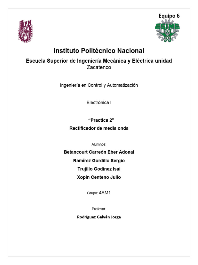 4am1 Practica 2 Electronica Pdf