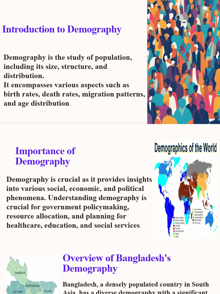 Introduction To Demography | PDF | Developing Country | Demography