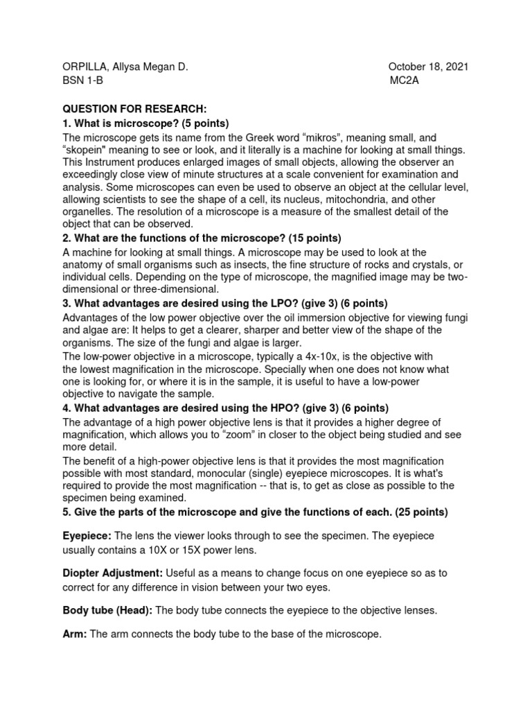 Microscope Pdf Microscope Angular Resolution