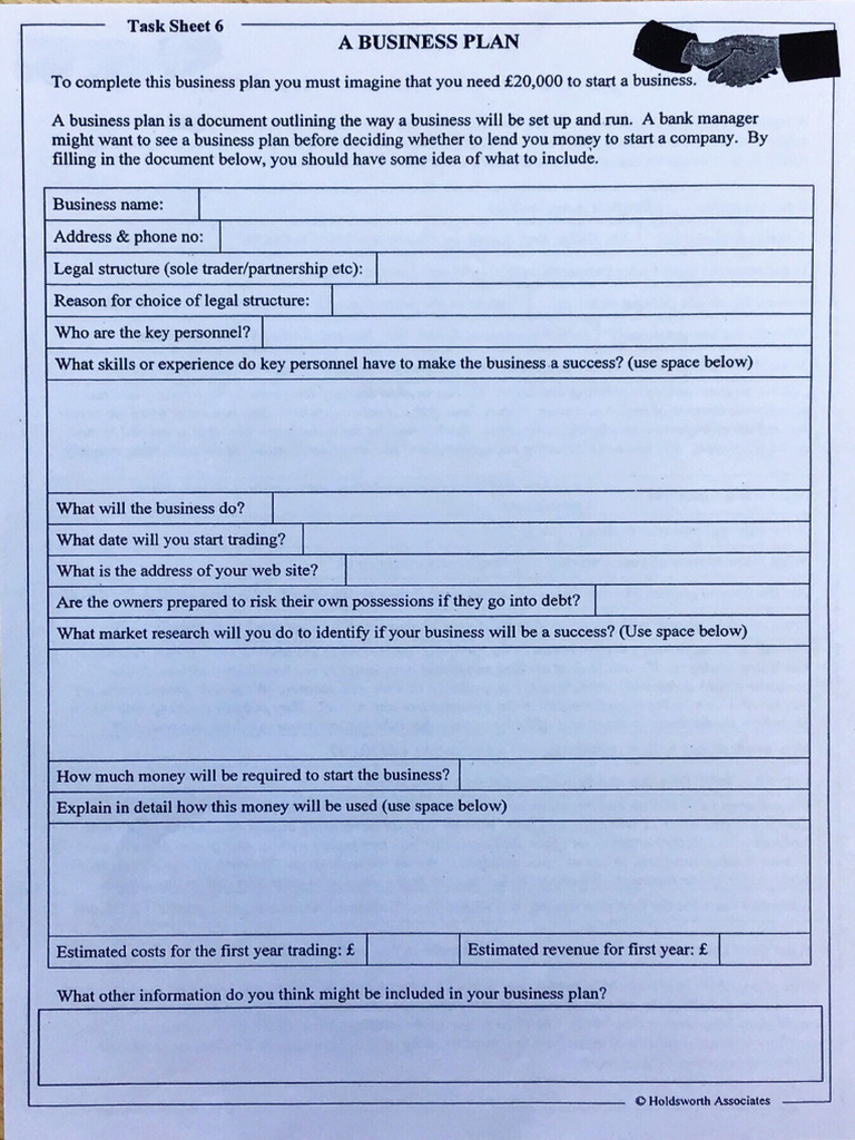 Business Plan Guide Plus Answers | PDF