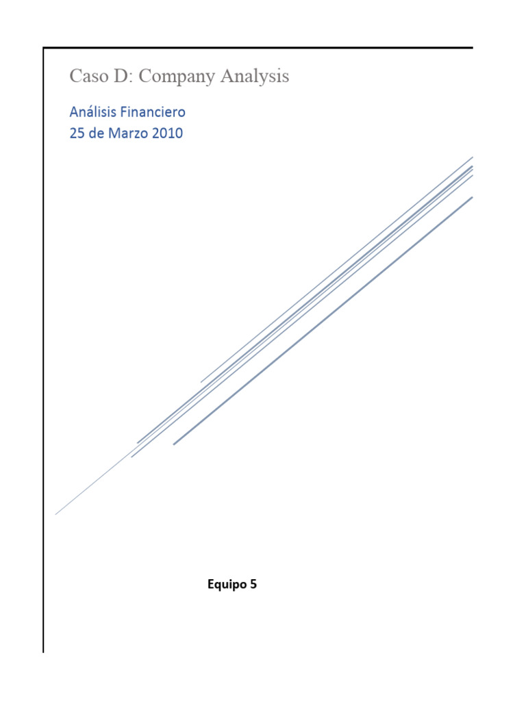 Equipo 5 Caso D Bias | PDF