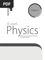 A Level Physics Paper 5 Guide | PDF | Experiment | Significant Figures